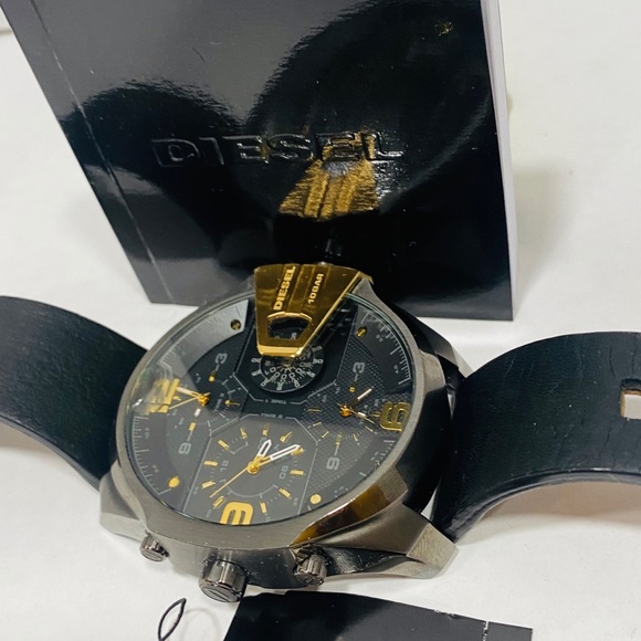 Diesel Black Gold | Accessories | Dz7377 Mens Diesel Black Dial Uber ...